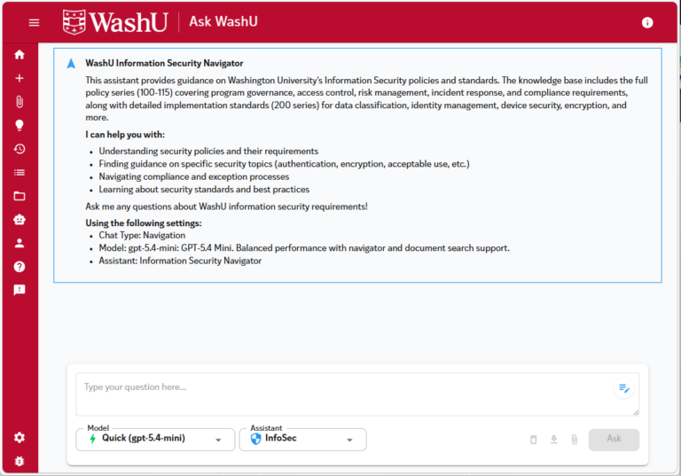 Ask WashU - Information Technology