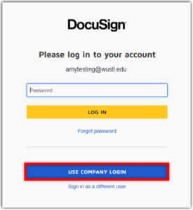 DocuSign - WUSTL Information Technology